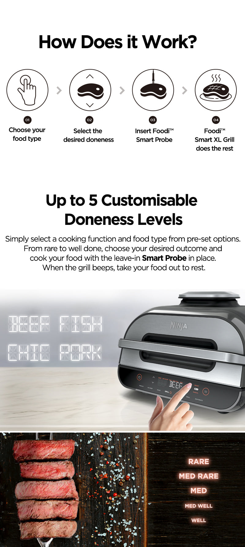 Ninja Foodi Smart XL Grill & Air Fryer - AG551 – Shark Ninja Malaysia